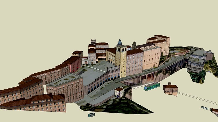 Monasterio de Montserrat 3d model