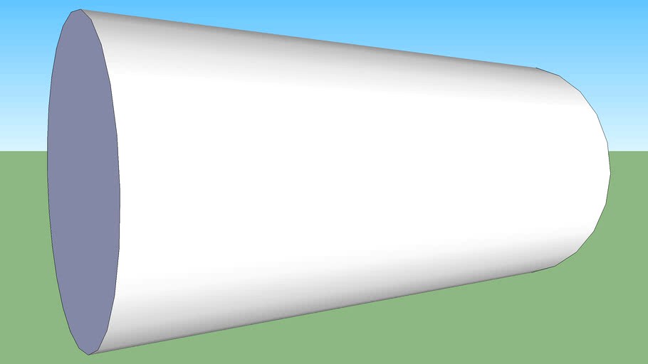 6' Pipe Section - 12' Long 3d model