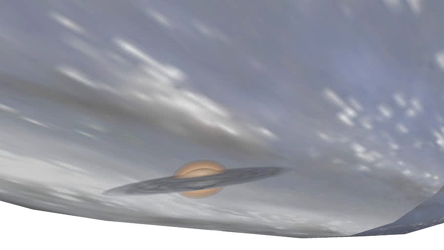 IC 1101 Vs. the Milky Way 3d model