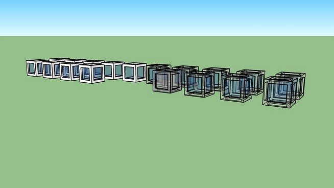 Hidden line exploration on cubes 3d model