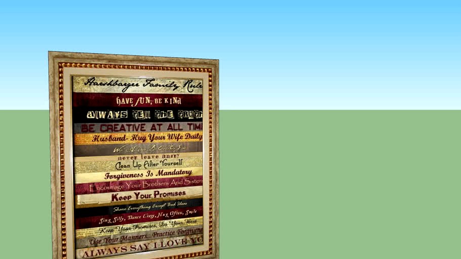 Family rules 3d model