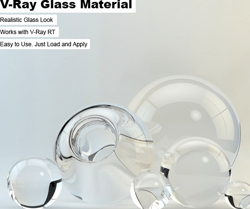 V-Ray Glass Material 3d model
