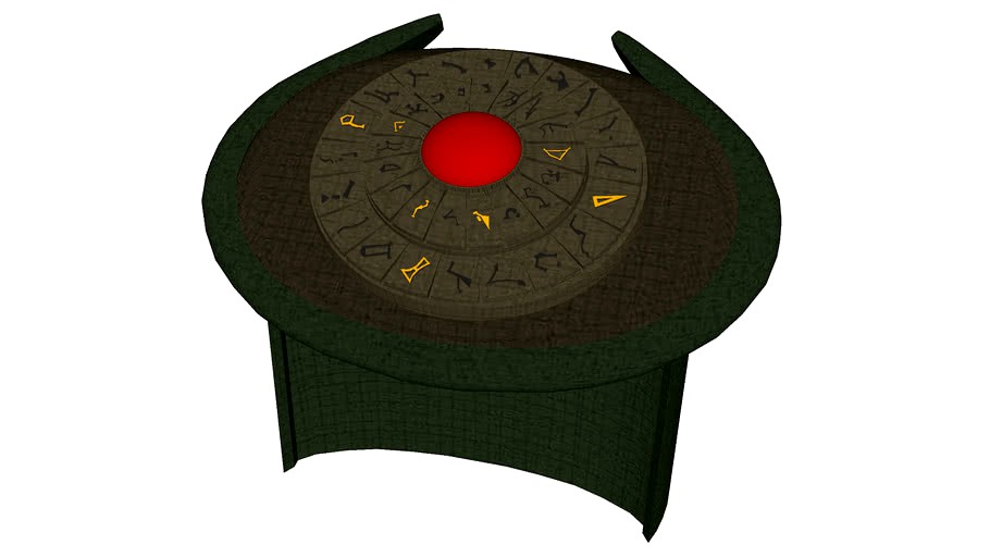 Stargate dial-up device 3d model