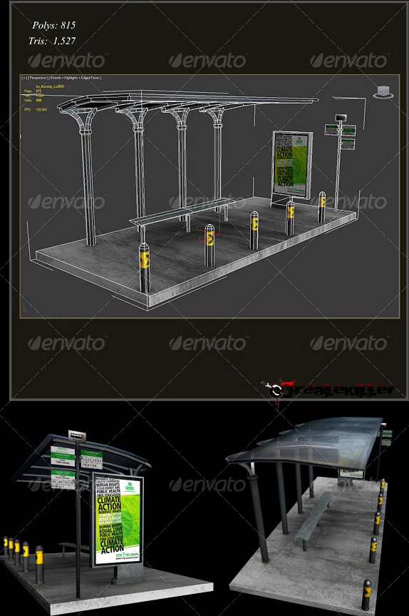 bus station 3d model