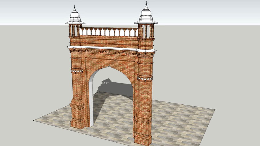 The Islamic Architecture Work Front Entrance] 3d model