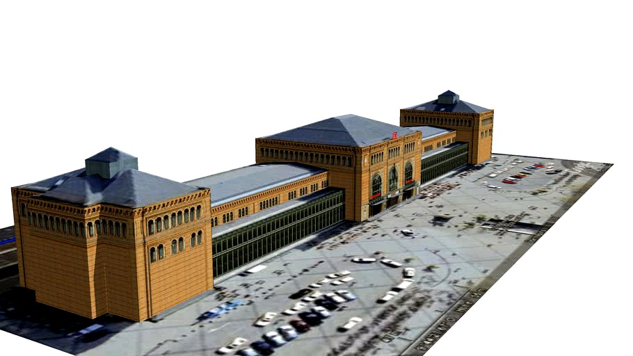 Hauptbahnhof Hannover 3d model