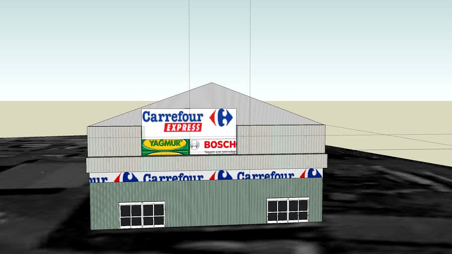 carrefour 3d model