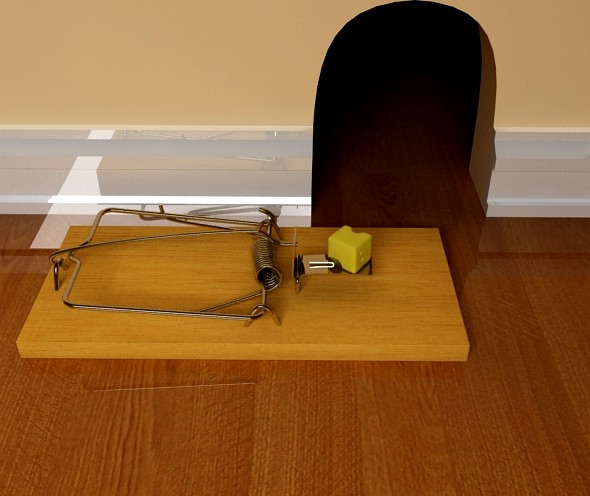 Classic Mouse Trap 3d model