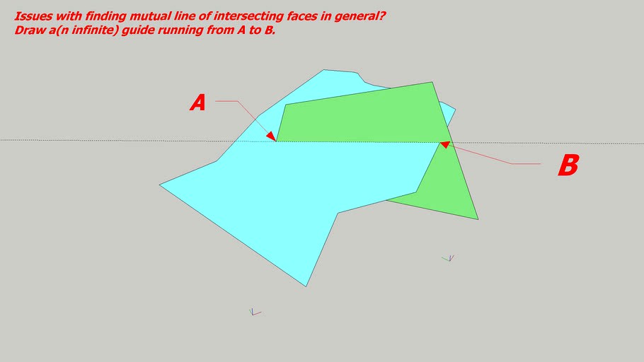 Intersecting faces 3d model