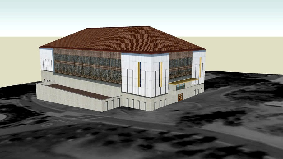 C.V. Starr East Asian Library 3d model