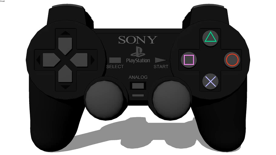 Playstation 2 controller 3d model