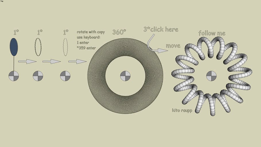 spiral torus 3d model