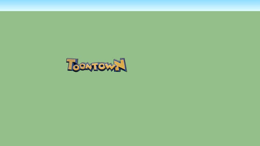 ToonTown Logo 3d model