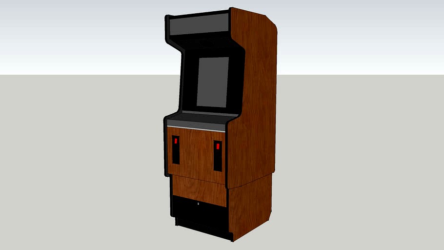 Generic arcade cabinet- Sega Classic 3d model