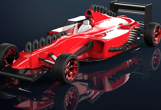 racing car 3d model