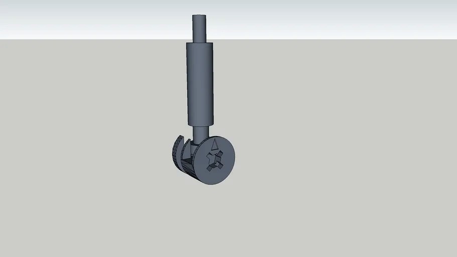 Cam Lock and Bolt-Minifix 3d model