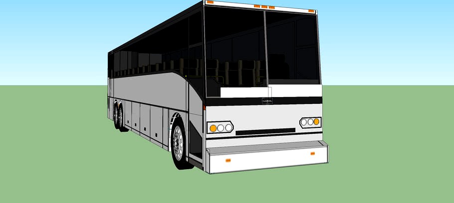 2001 Van Hool C2045 bus (motorcoach) 3d model