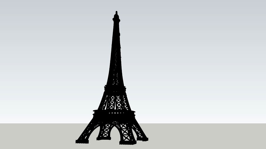 Eiffel Tower Miniature Model 3d