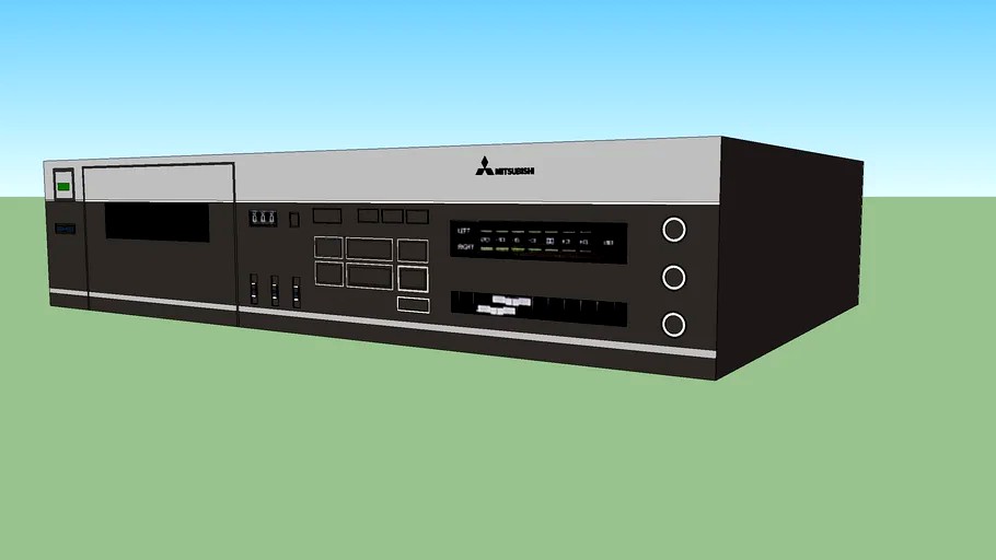 Mitsubishi DT-31 cassette deck 3d model