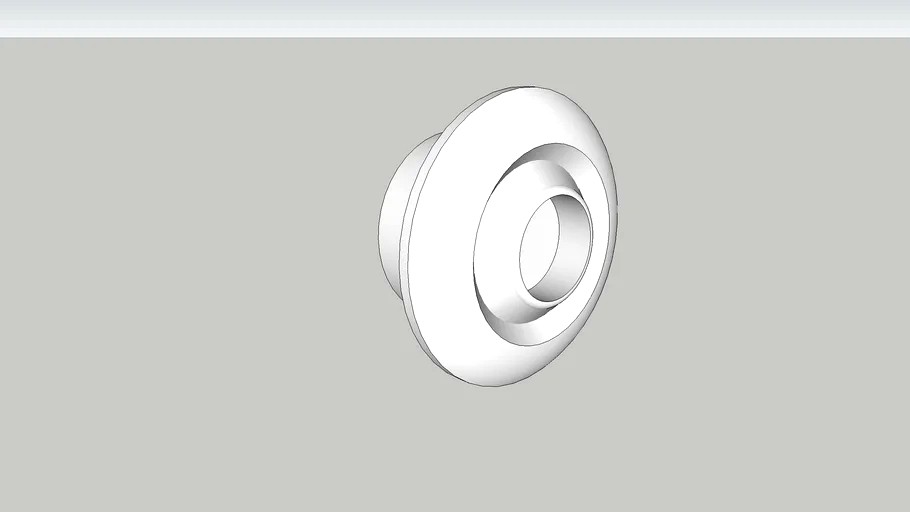 hvac ventilation round adjustable aluminum air jet nozzle diffuser 3d model