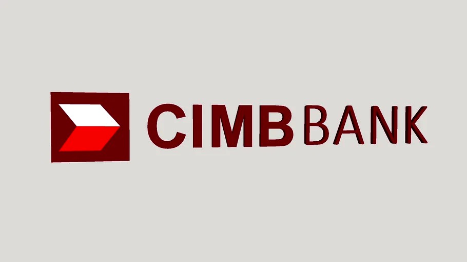 CIMB BANK LOGO 3d model