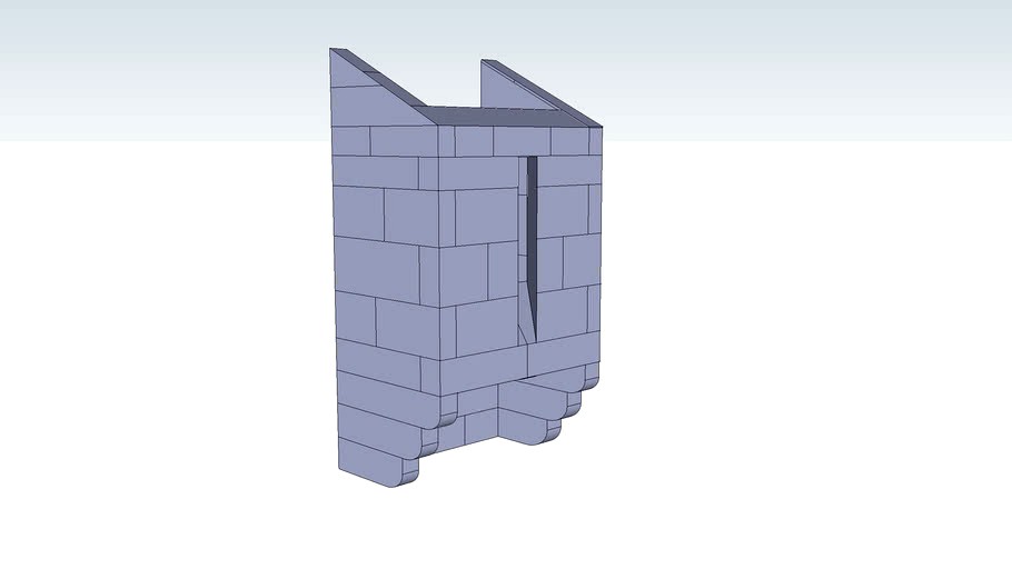 Medieval checkpoint 3d model