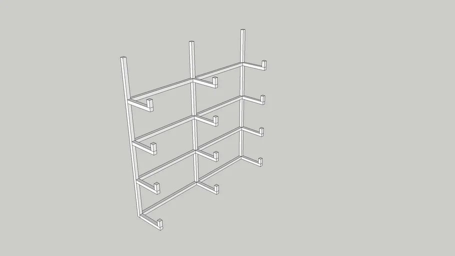 Cantilever rack 3d model