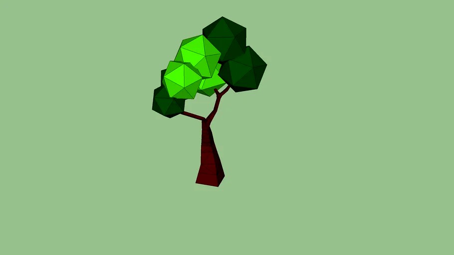 Simple Low Poly Tree 3d model