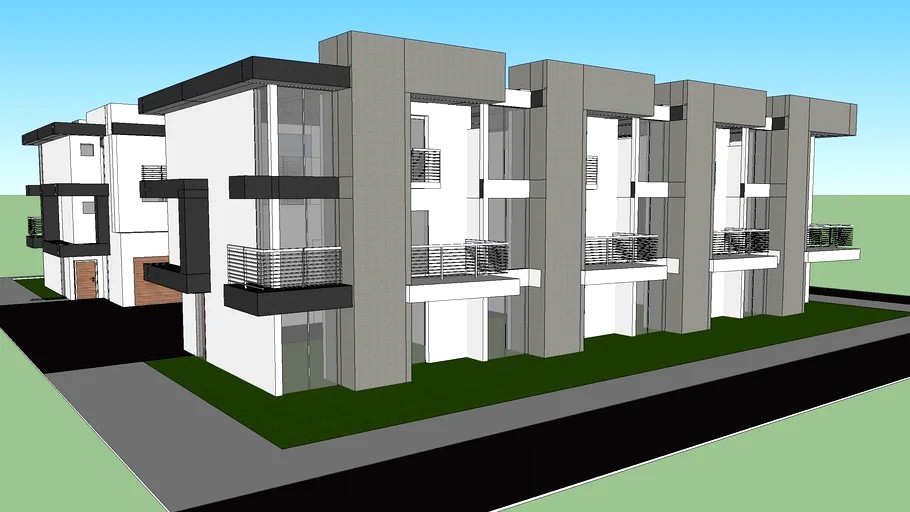 Multi Family - Edificio Multifamiliar 3d model