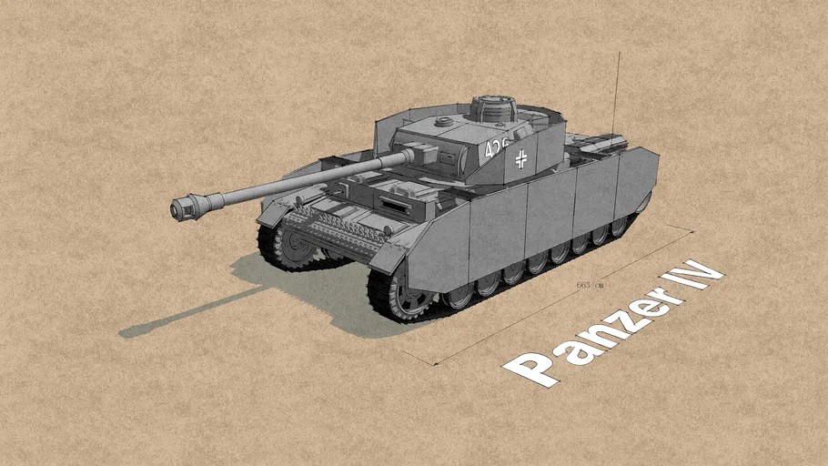 四号坦克 Panzerkampfwagen IV 3d model