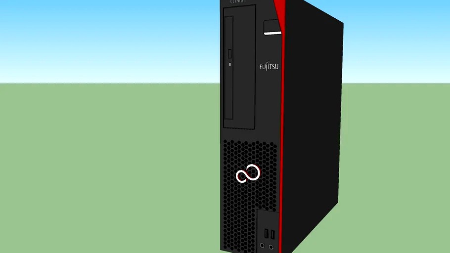 Fujitsu Celsius J550 computer workstation 3d model