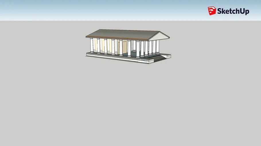 Jupiter Optimus Maximus - Roman Temple 3d model