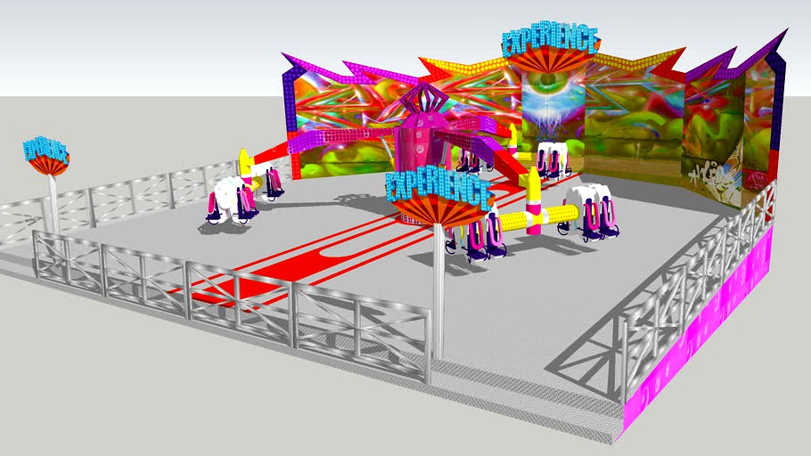 Funfair Ride (EXPERIENCE) KMG Machinebouw 3d model