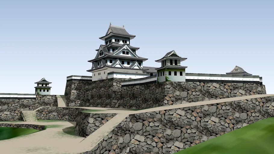 Gujo Hachiman Castle 3d model