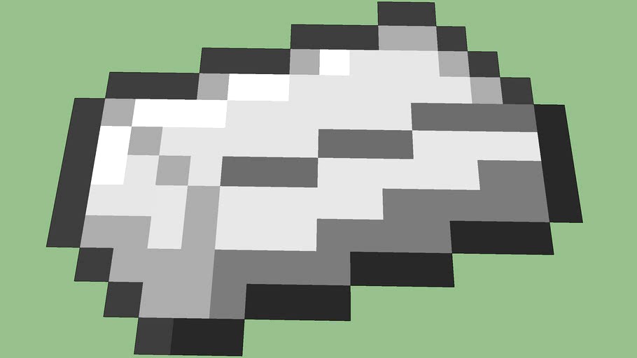 Minecraft Iron Ingot 3d model