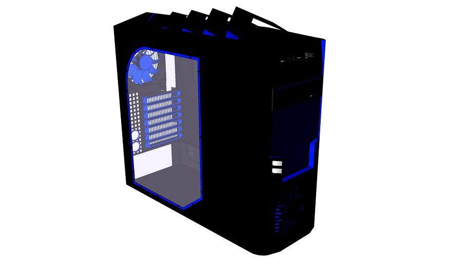 Custom Coolermaster Case 3d model