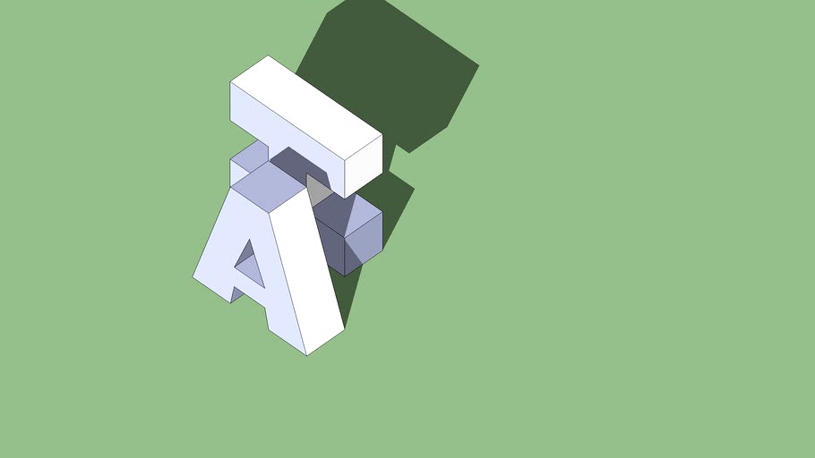 Letras en Isometria 3d model