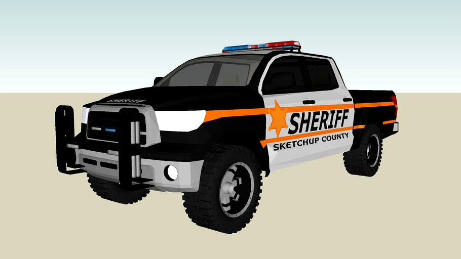Toyota Tundra Offroad Police Cruiser 3d model