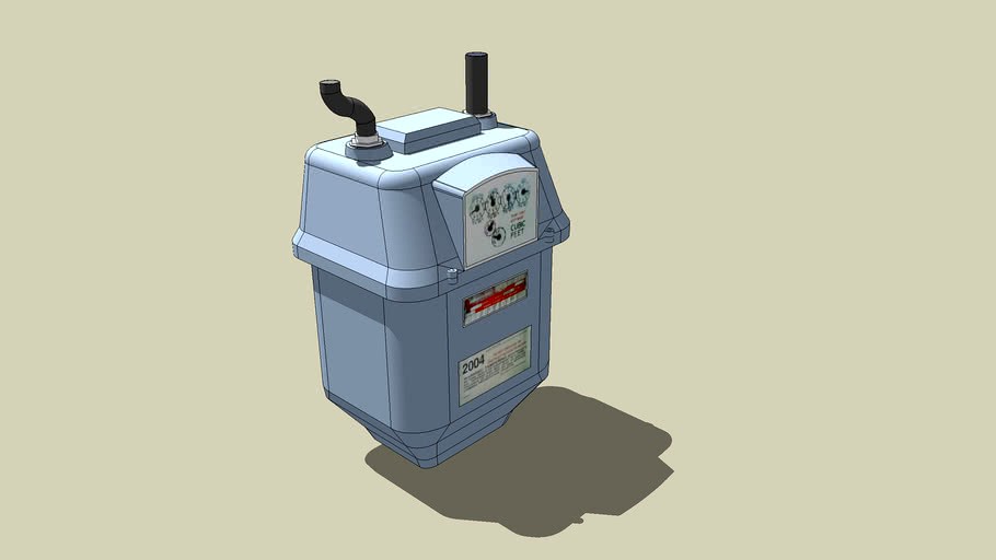 Gas Meter 3d model
