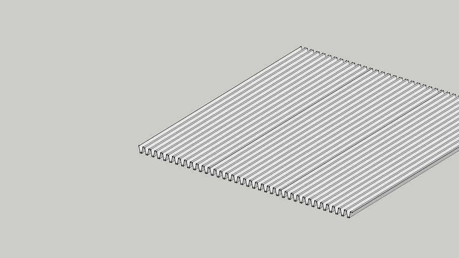 steel decking 3d model