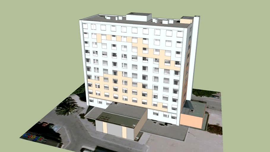 Bâtiment De La Cité Berthe 3d model