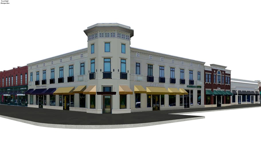 Firewheel Town Center 3d model