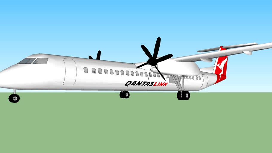 QantasLink Bombardier Q400 3d model