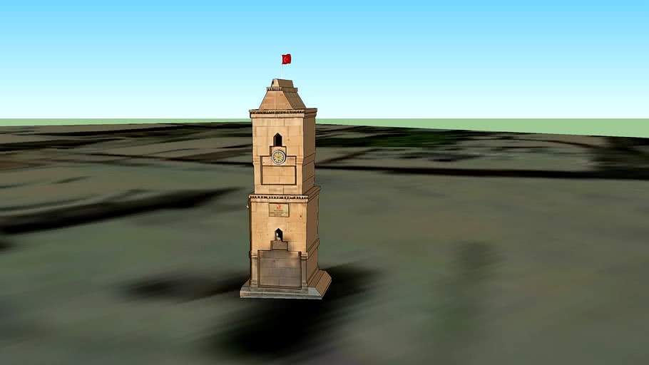 SİİRT Aydınlar Meydan Saat Kulesi 3d model