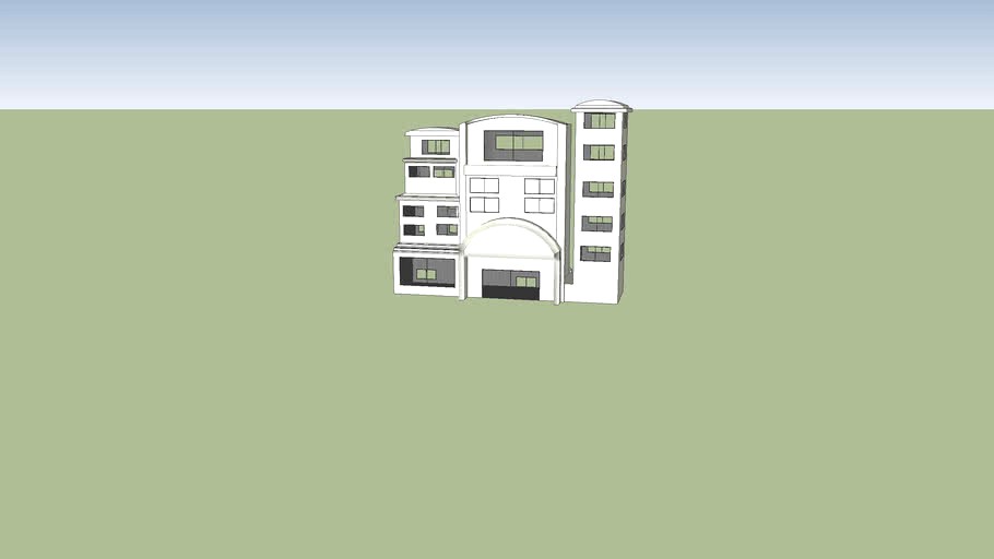 Basic office building 3d model
