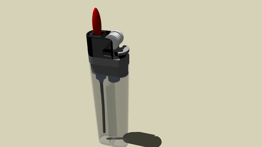 lighter 3d model