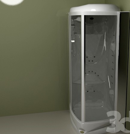 shower cubicle 3d model