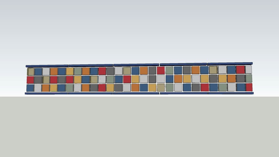 1 inch tile 3d model