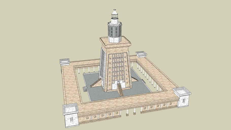 Pharos - The Lighthouse of Ancient Alexandria 3d model