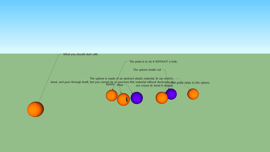 Sphere inside out!! 3d model